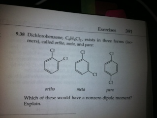 Solved Dichlorobenzene, C6H4Cl2, exists in three forms | Chegg.com