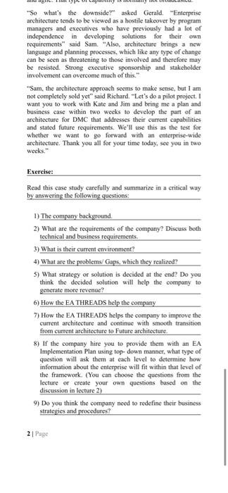 Solved Case Study: Danforth Manufacturing Company Scene 1: | Chegg.com