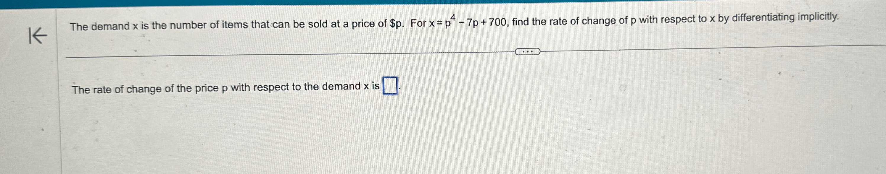 Solved The demand x ﻿is the number of items that can be sold | Chegg.com