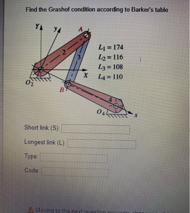 Solved Find the Grashof condition according to Barker's | Chegg.com
