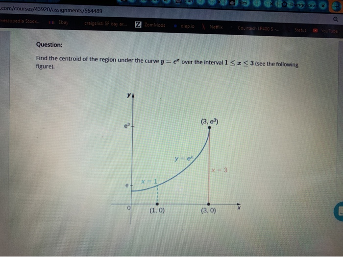 Solved Use double integrals to locate the centroid of a | Chegg.com