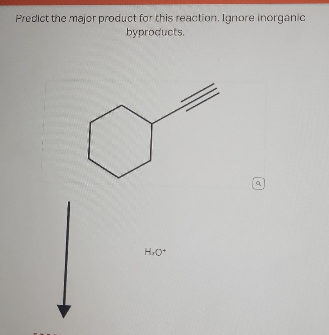 Solved Predict the major product for this reaction. Ignore | Chegg.com
