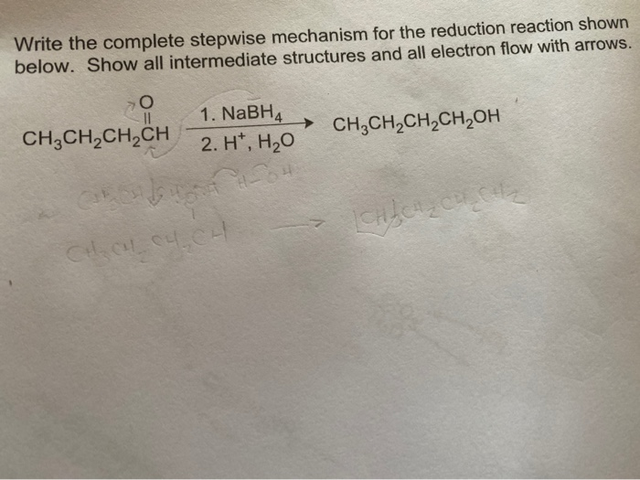 Solved Write the complete stepwise mechanism for the | Chegg.com