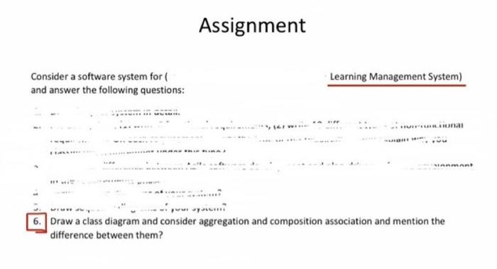 Solved Draw a class diagram and consider aggregation and | Chegg.com