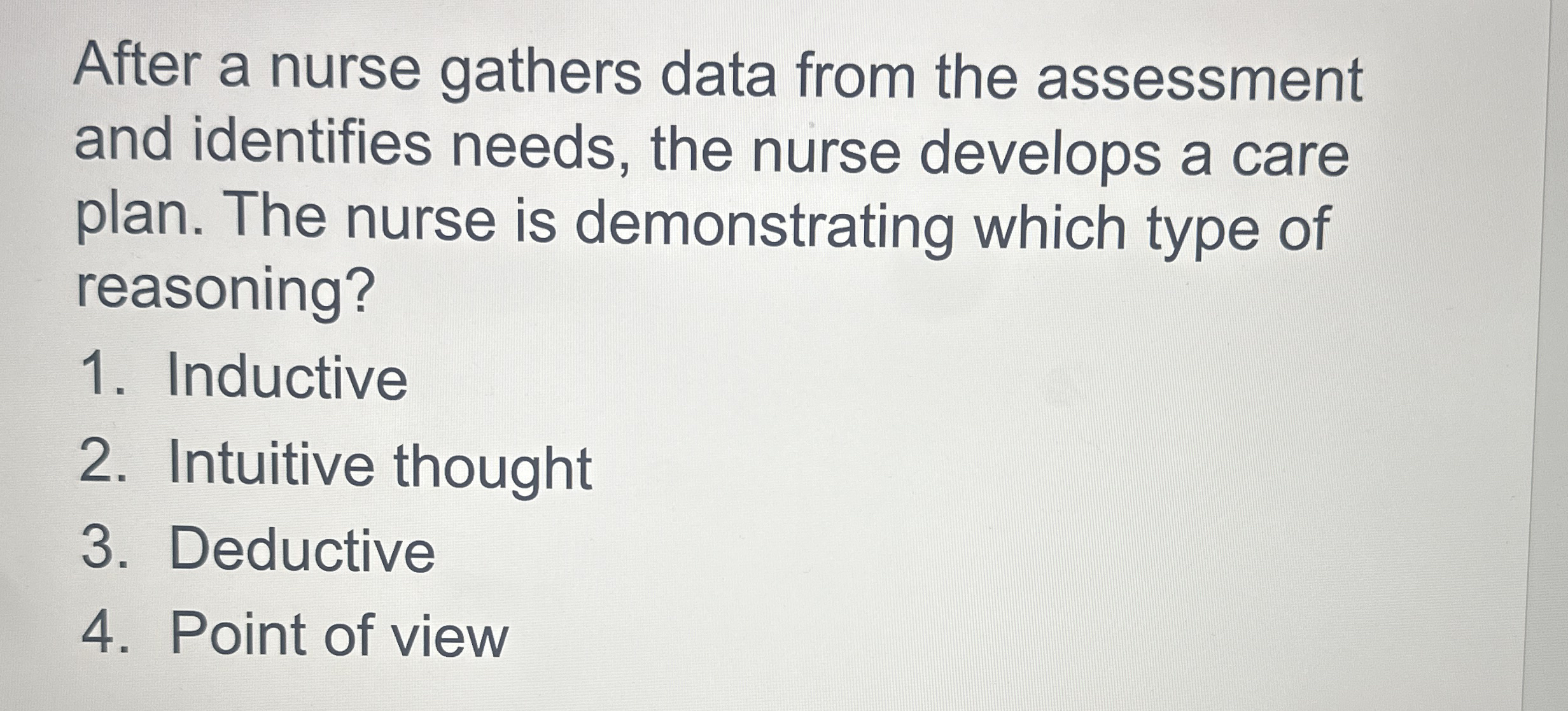 Solved After a nurse gathers data from the assessment and | Chegg.com