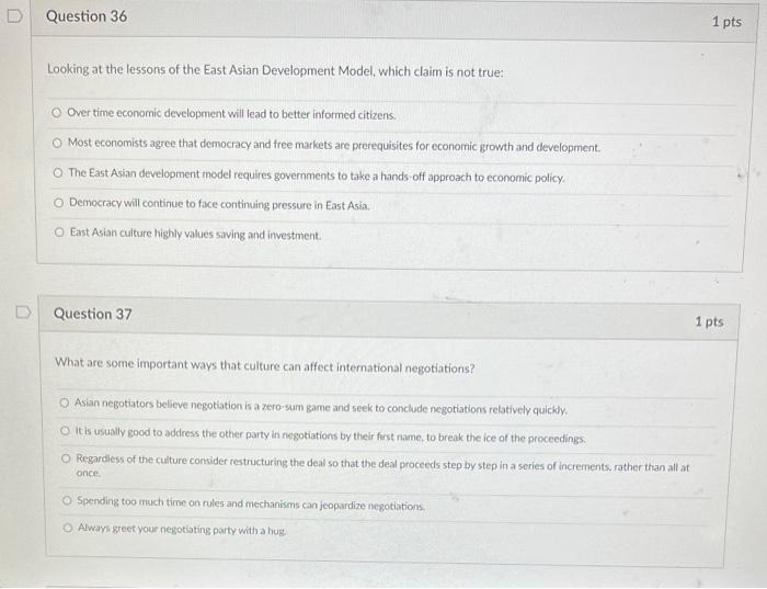 Solved Looking at the lessons of the East Asian Development | Chegg.com