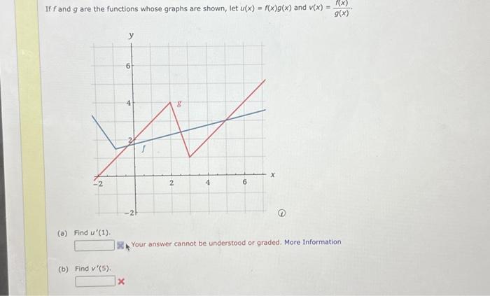 Solved If f and g are the functions whose graphs are shown, | Chegg.com