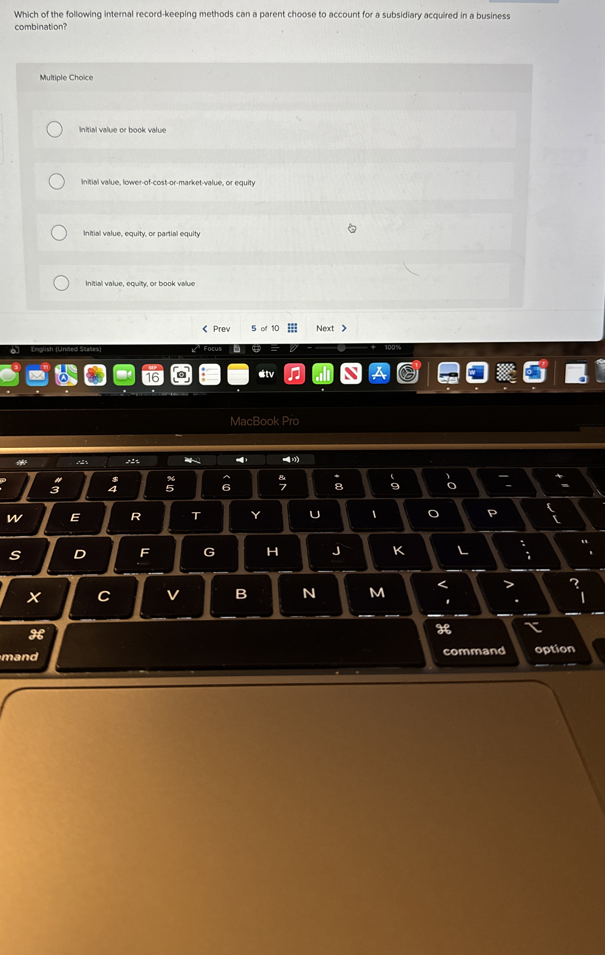 Solved Which of the following internal record-keeping | Chegg.com