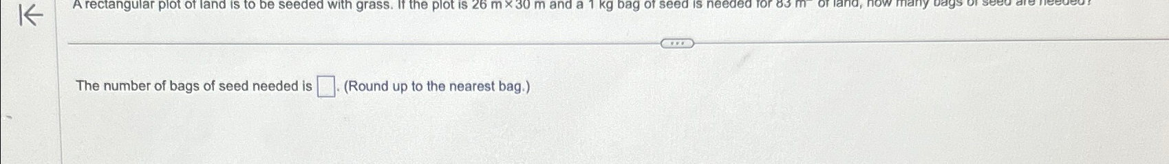 Solved A rectangular plot of land is to be seeded with | Chegg.com