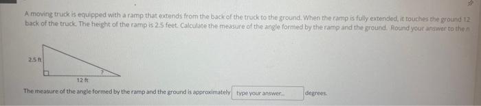 Solved A moving truck is equipped with a ramp that extends | Chegg.com