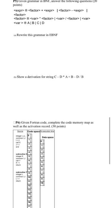 Solved P3) Answer the following questions ( 30 point) a) In | Chegg.com