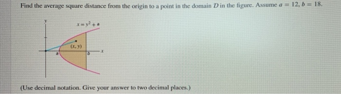 Solved Find the average square distance from the origin to a | Chegg.com