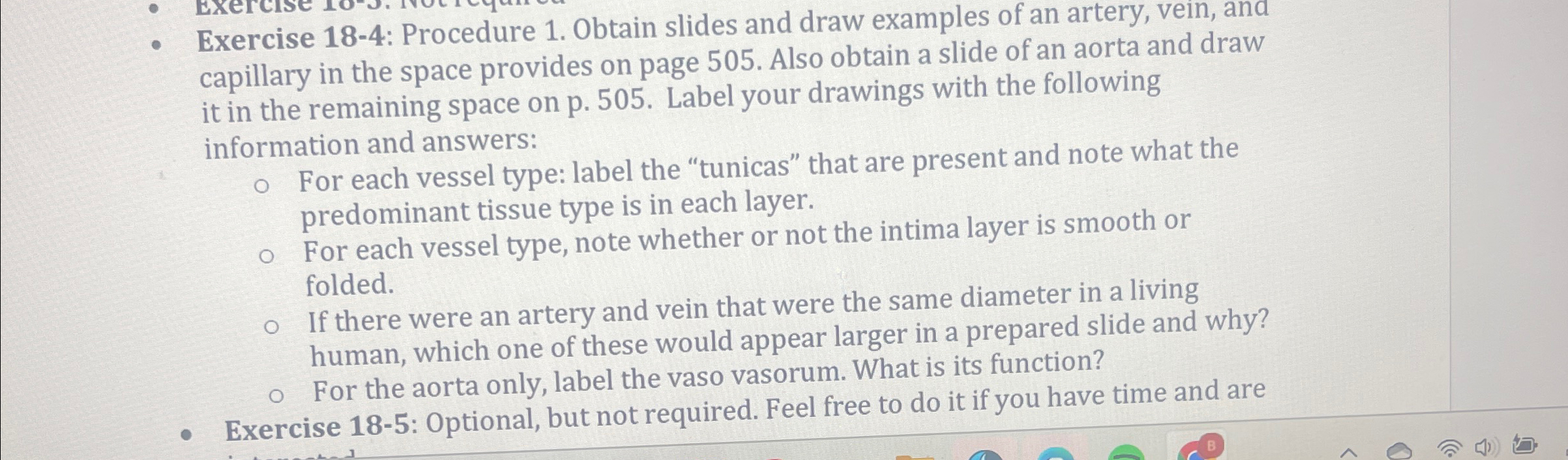 Solved Exercise 18-4: Procedure 1. ﻿Obtain slides and draw | Chegg.com