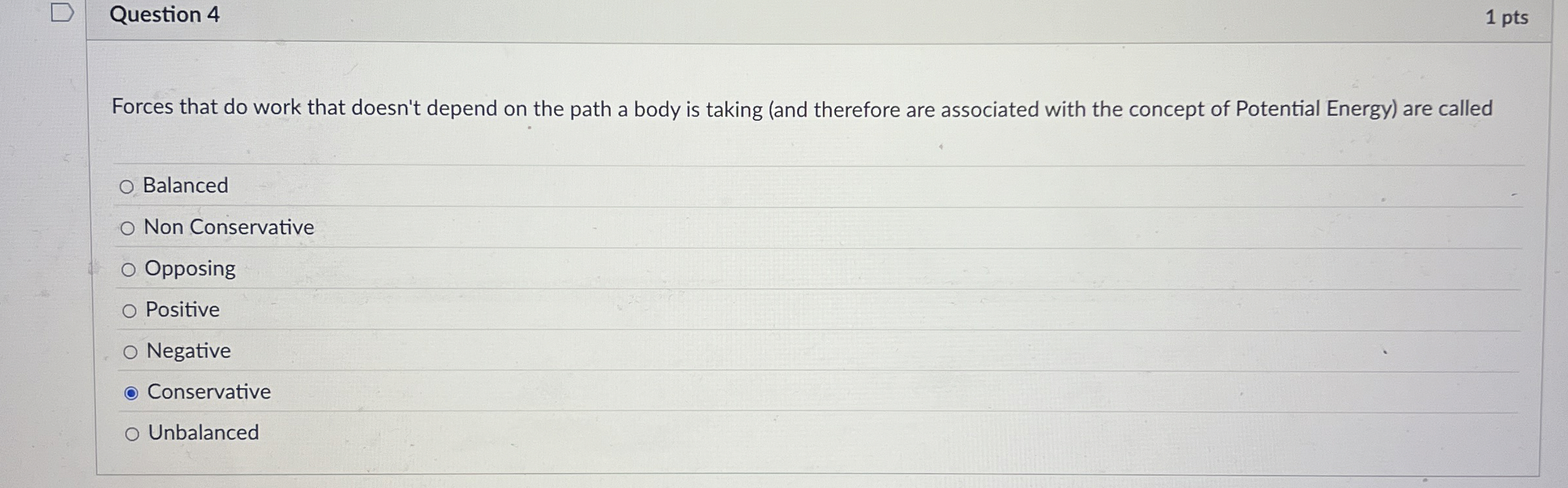Solved Question 41 ﻿ptsForces that do work that doesn't | Chegg.com