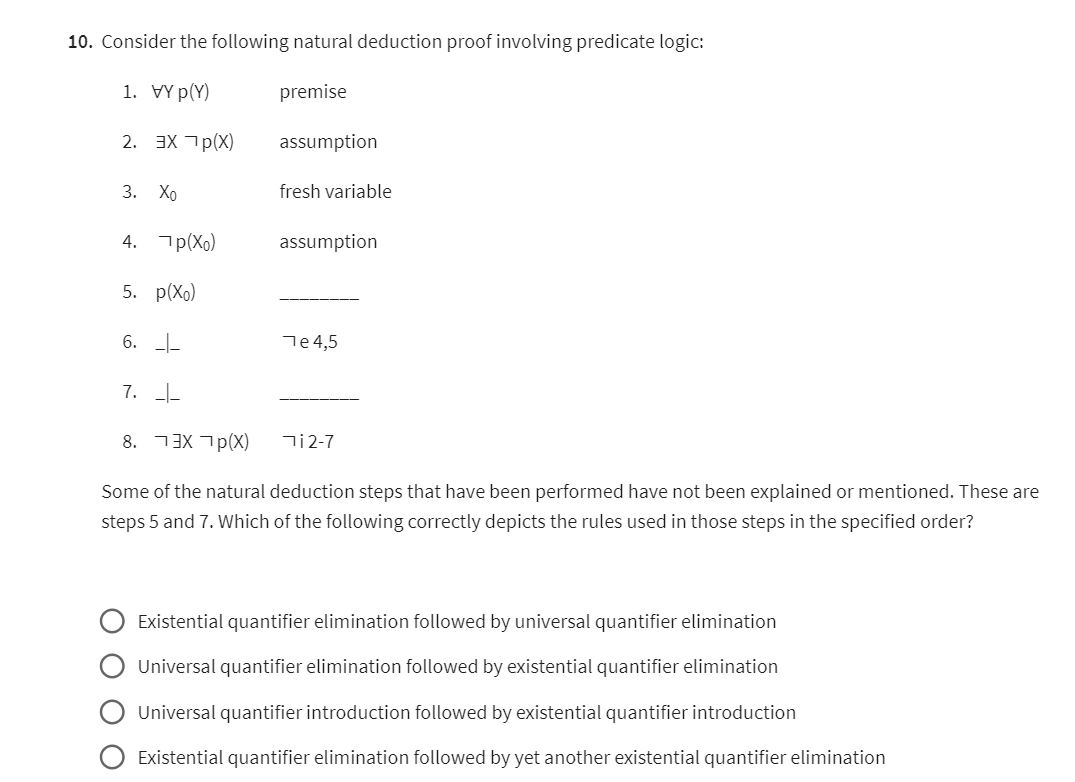 Solved Consider the following natural deduction proof | Chegg.com