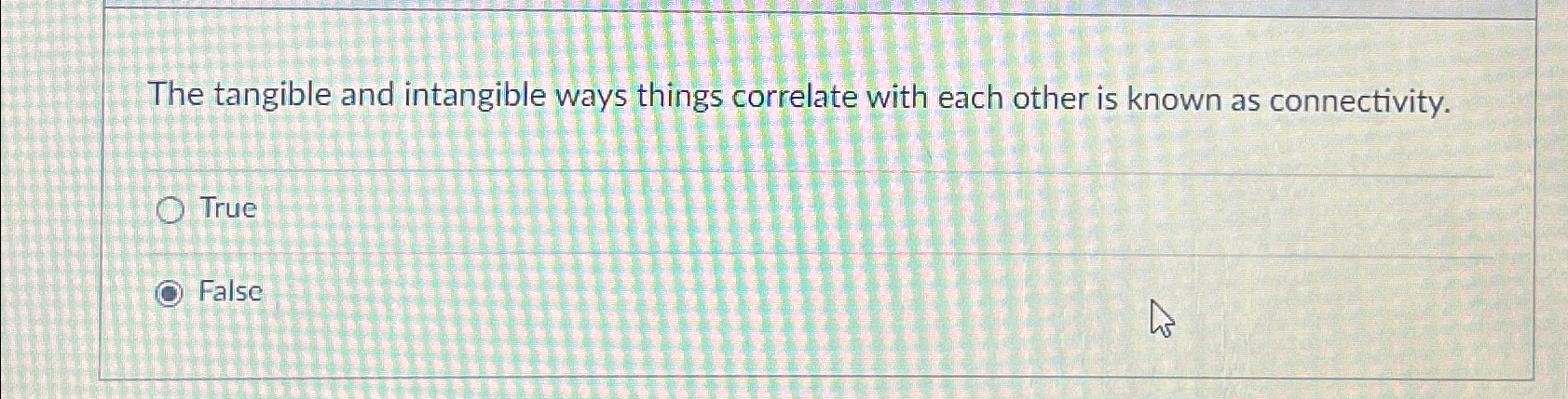 Solved The tangible and intangible ways things correlate | Chegg.com