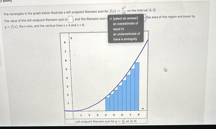 Solved The rectangles in the graph below illustrate a left | Chegg.com