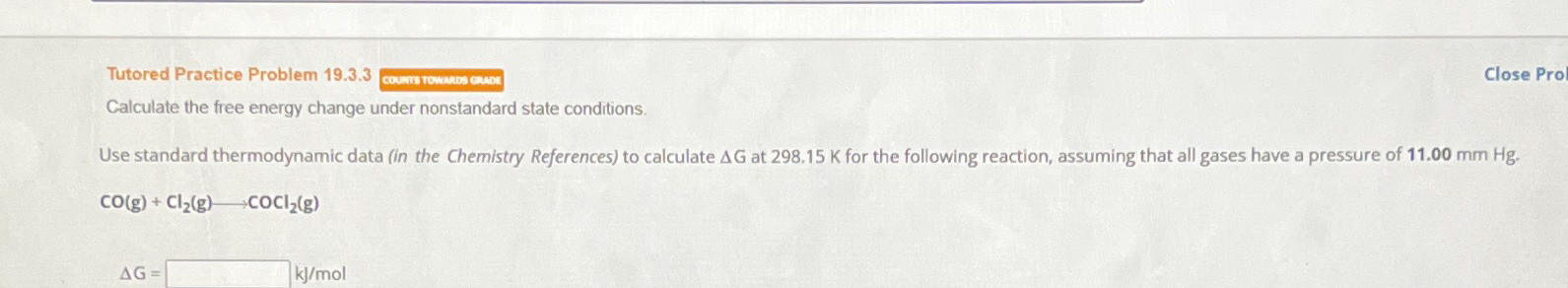 Solved Tutored Practice Problem 19.3.3Close ProCalculate the | Chegg.com