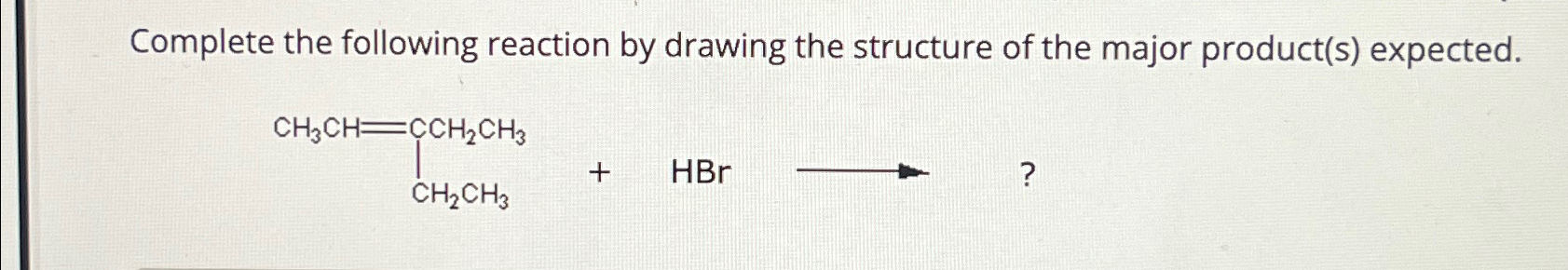 Solved Complete the following reaction by drawing the | Chegg.com
