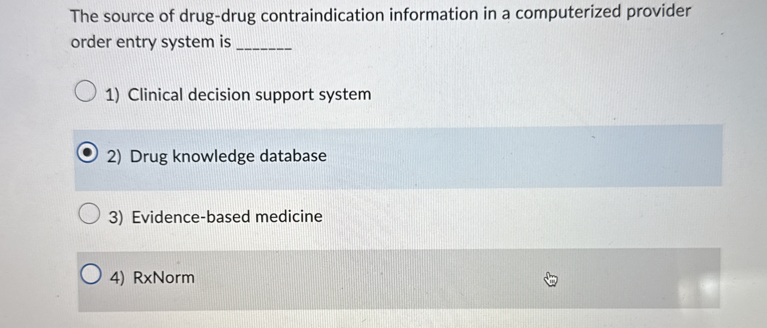 Solved The source of drug-drug contraindication information | Chegg.com