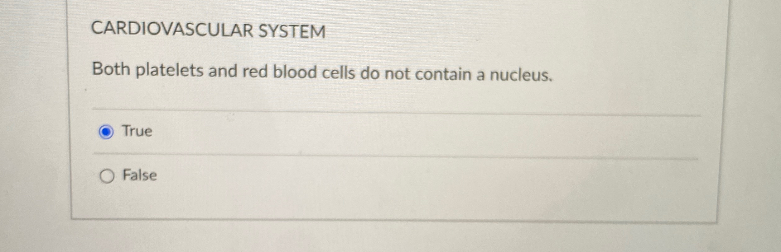 Solved CARDIOVASCULAR SYSTEMBoth platelets and red blood | Chegg.com