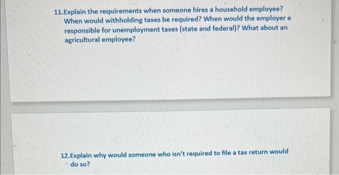 Solved 1. Explain the 5 filing statuses and their | Chegg.com