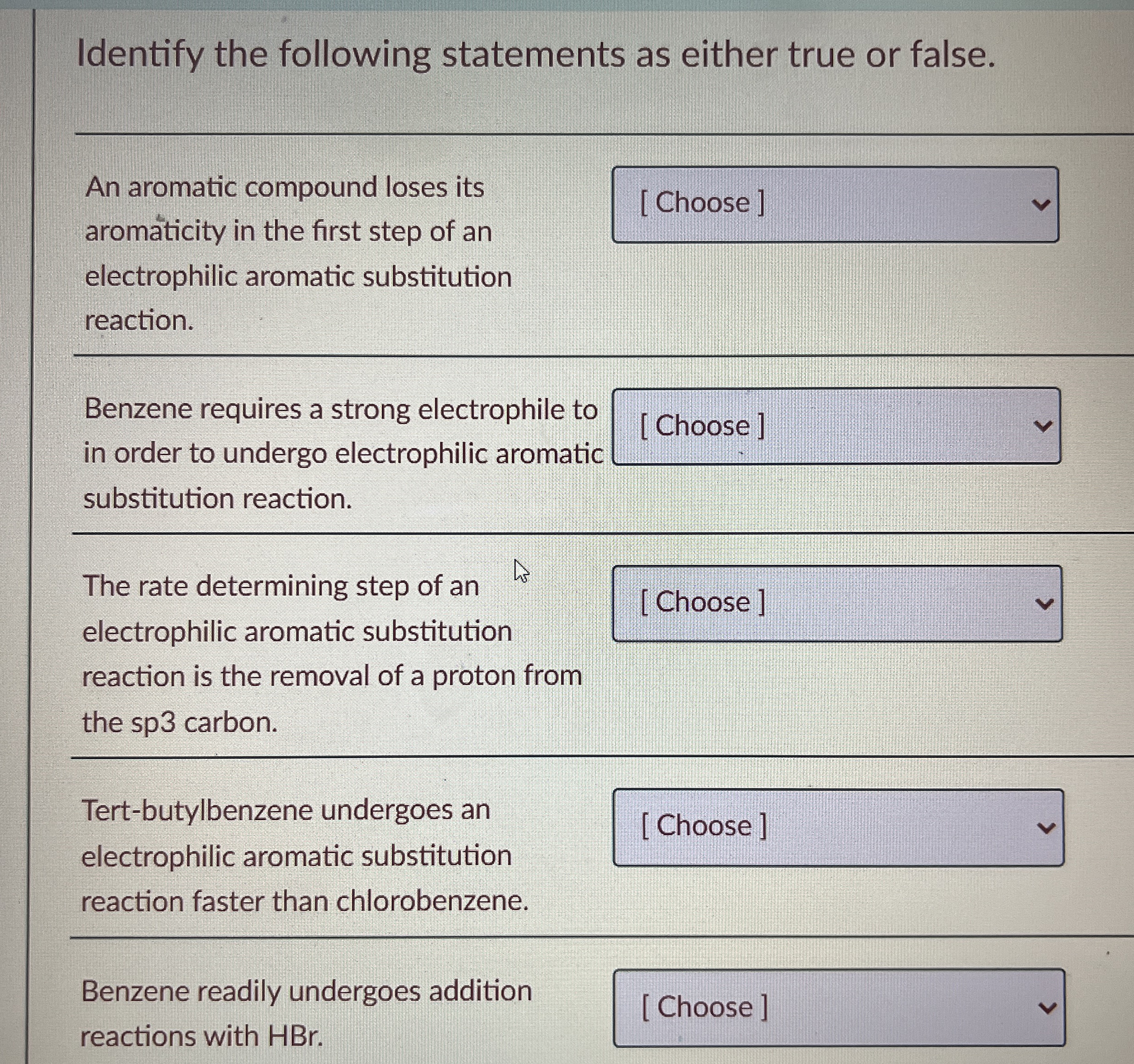 Solved Identify the following statements as either true or | Chegg.com