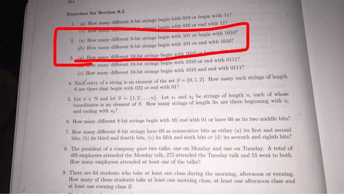 Solved 284 Exercises For Section 82 1 A How Many 3945
