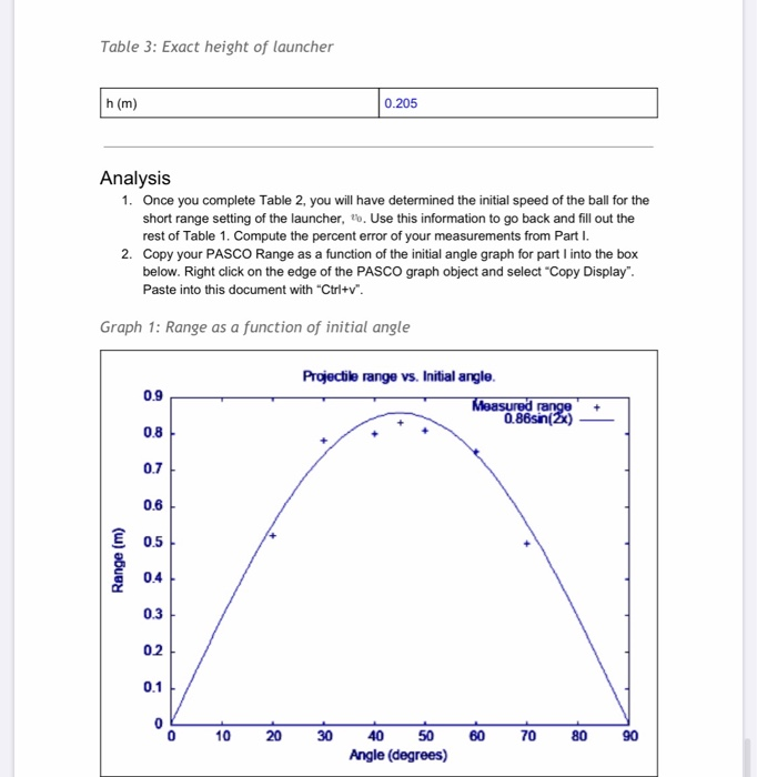 Solved PHYSICS 182A/195L LAB REPORT - LAB 4: PROJECTILE | Chegg.com
