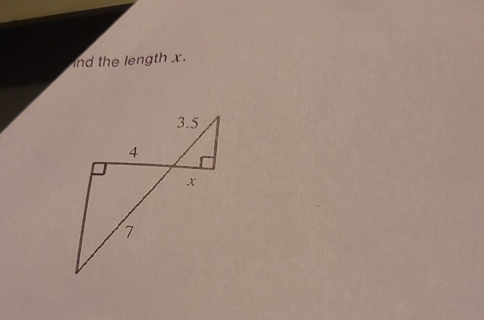 Solved and the length x. | Chegg.com