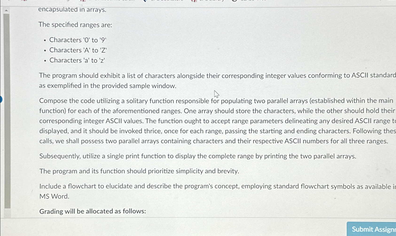Solved encapsulated in arrays.The specified ranges | Chegg.com