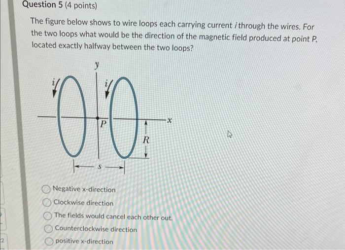 Solved The figure below shows to wire loops each carrying | Chegg.com