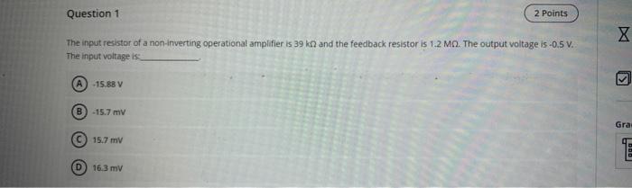 Solved The input resistor of a non-inverting operational | Chegg.com