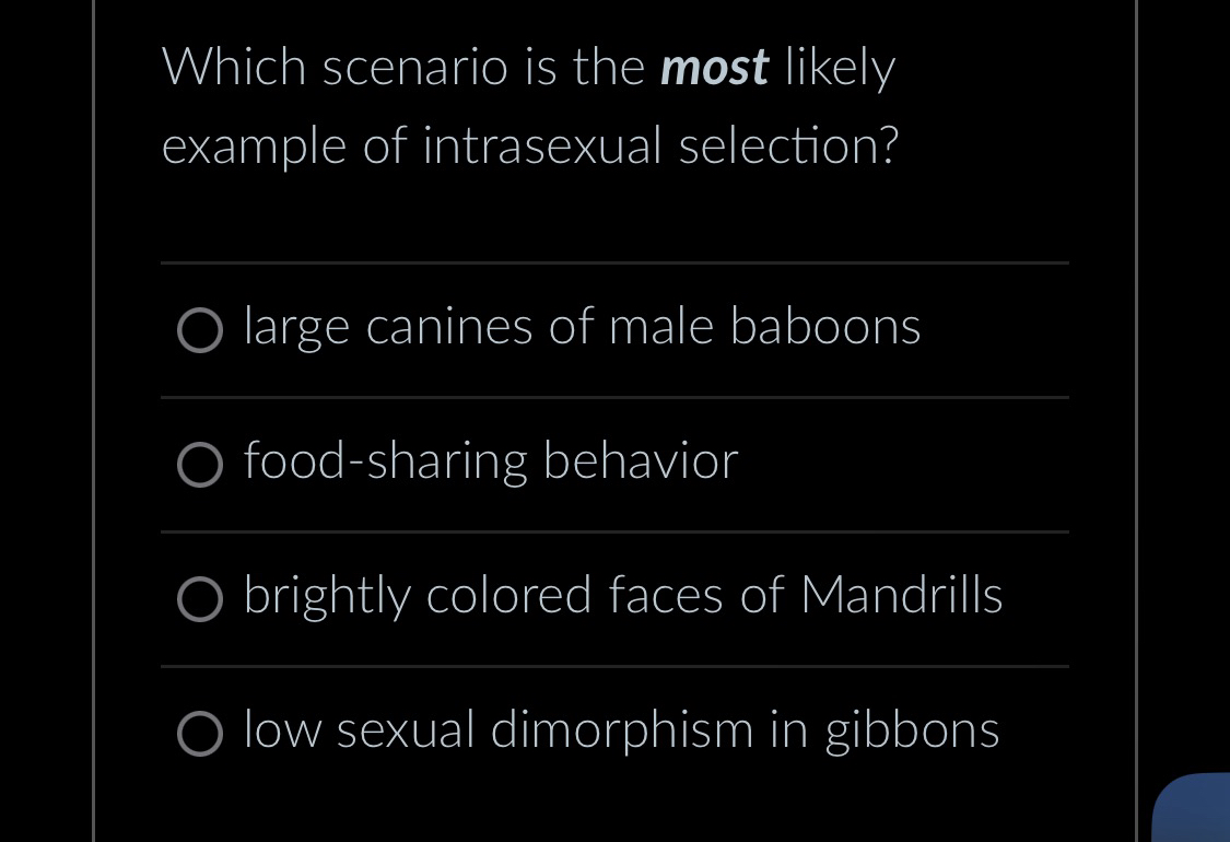 Solved Which scenario is the most likely example of | Chegg.com