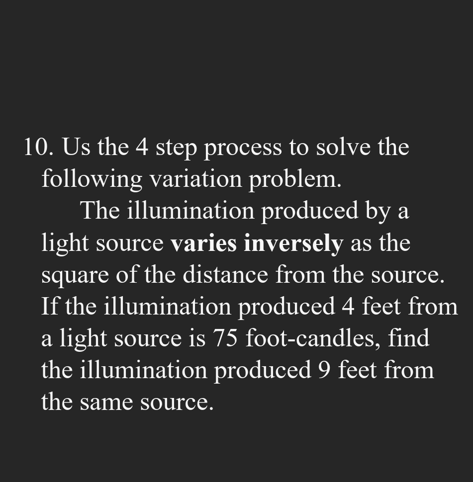 Solved Us the 4 ﻿step process to solve the following | Chegg.com