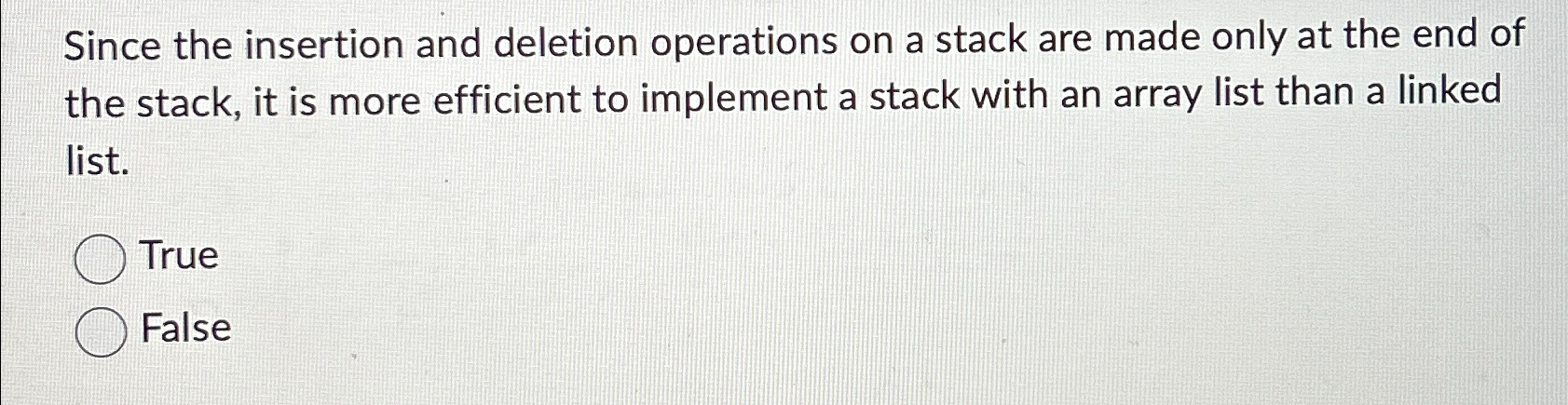 Solved Since the insertion and deletion operations on a | Chegg.com