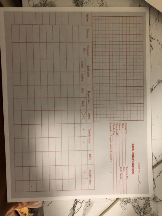 Solved i need to calculate the traverse computations, but | Chegg.com