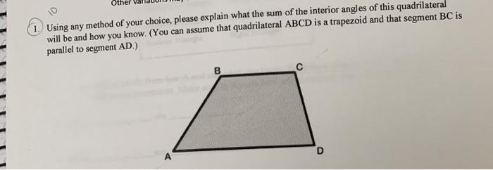 Solved 1. Using any method of your choice, please explain | Chegg.com