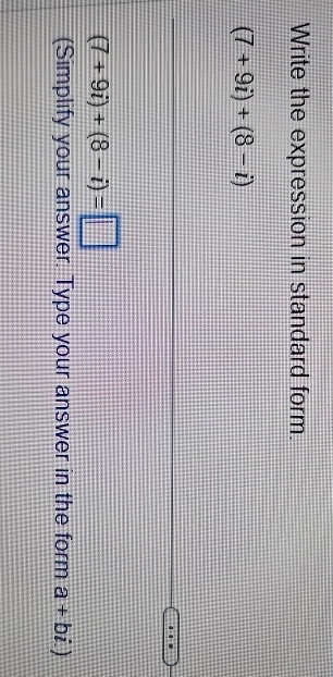 Solved Write the expression in standard | Chegg.com
