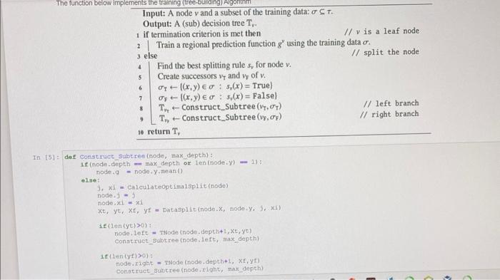 Solved Machine learning: Basic Regression Tree to | Chegg.com