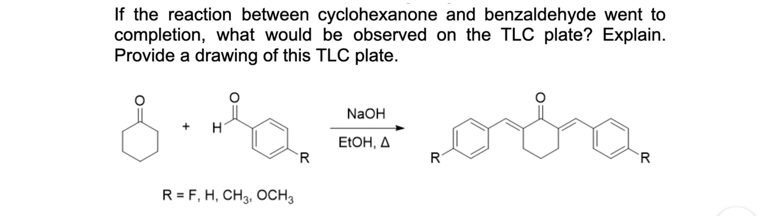 Solved If the reaction between cyclohexanone and | Chegg.com