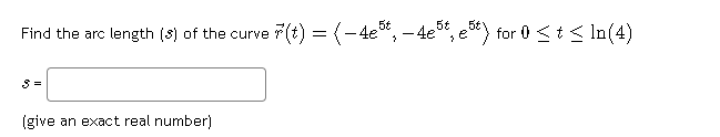 Solved Find the arc length (s) ﻿of the curve | Chegg.com