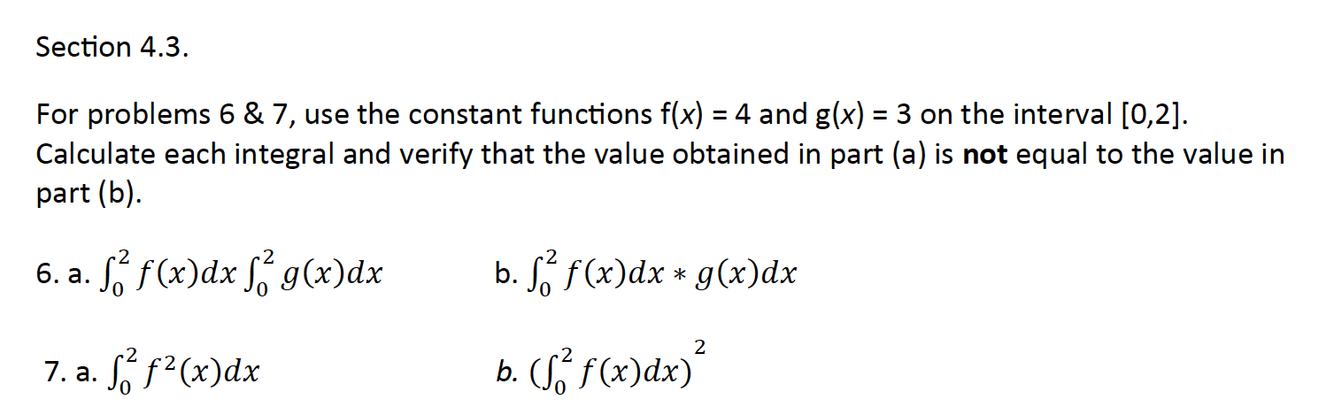 Solved Section 4.3.For problems 6&7, ﻿use the constant | Chegg.com
