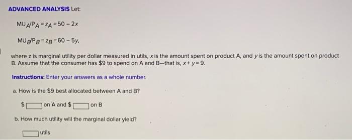 Solved ADVANCED ANALYSIS Assume that demand for a commodity | Chegg.com