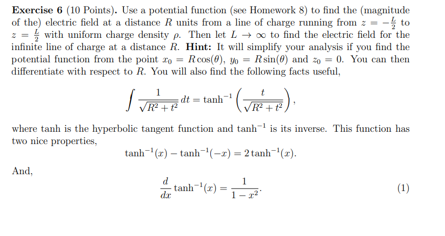 Solved Exercise 6 (10 ﻿Points). ﻿Use a potential function | Chegg.com