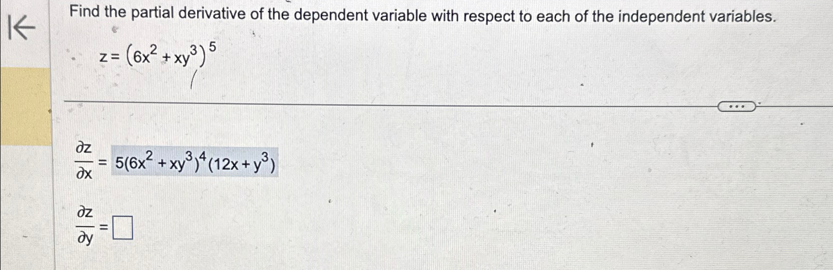 Solved Find the partial derivative of the dependent variable | Chegg.com
