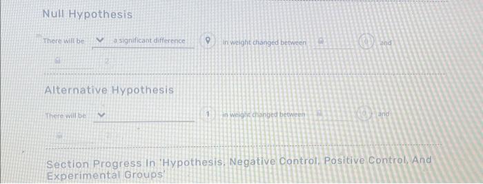 Solved Null Hypothesis There will be in weight charged | Chegg.com