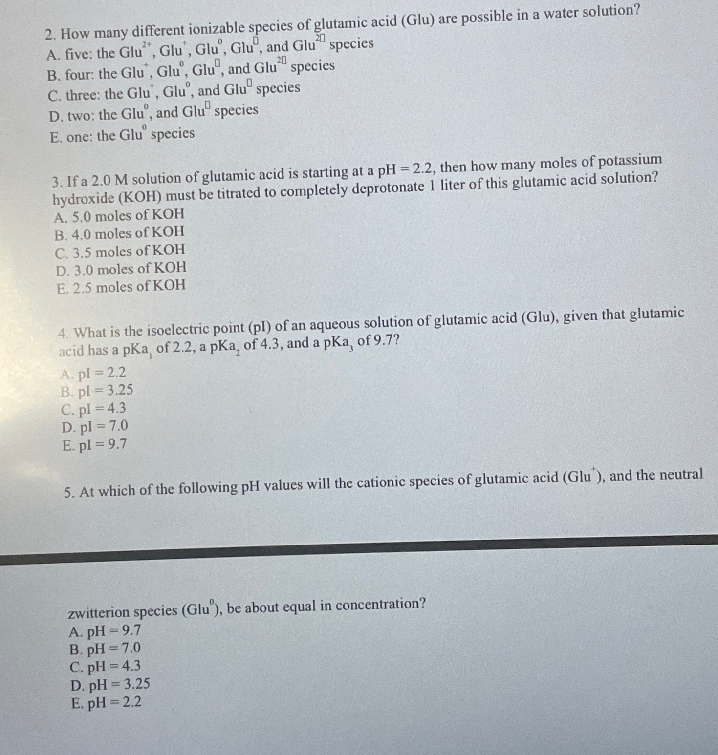 Solved Need help with questions 2-5 | Chegg.com