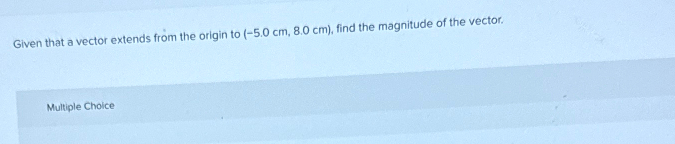 Solved Given that a vector extends from the origin to | Chegg.com