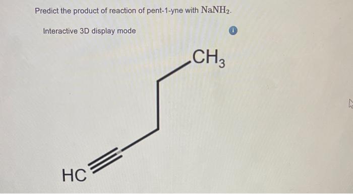 Solved Predict the products of reaction of pent-1-yne with 1 | Chegg.com